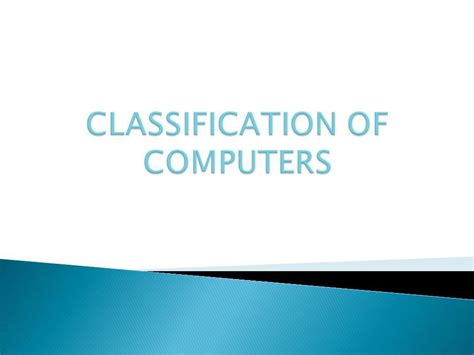 Classification Of Computers Ppt Video Online Download Artofit