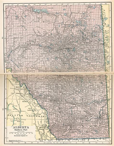 1921 Map Of Alberta Canadian Gis And Geomatics