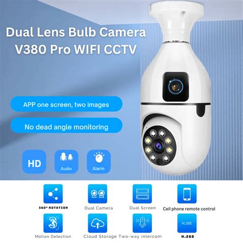 Dual Camera Wireless Security Camera 2mp V380 Pro Omni Smart Home