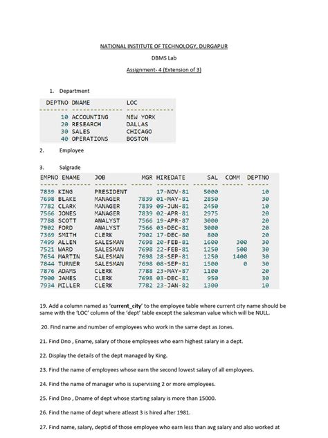 Dbms Sql Practice Pdf