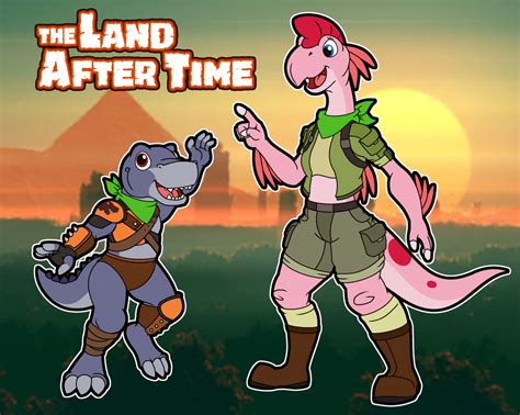 The Land After Time Chomper And Ruby By Yipthecoyotepup Fur