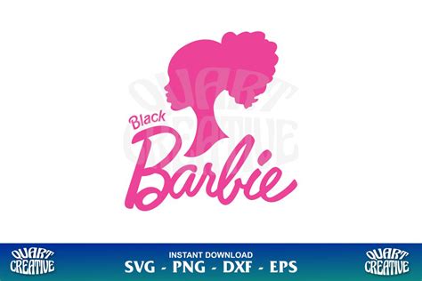 Afro Black Barbie Svg Gravectory