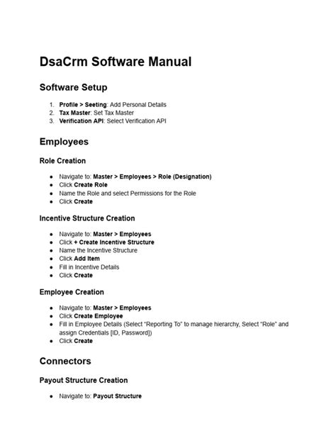 Dsacrm Software Manual Pdf