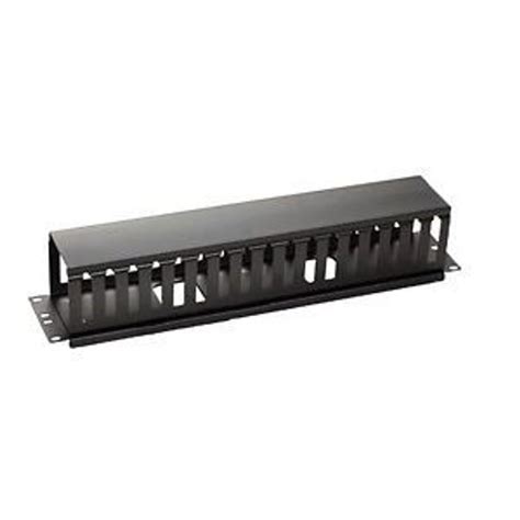 Wire Management Panel Horizontal With Pass Through Holes 2 Ru