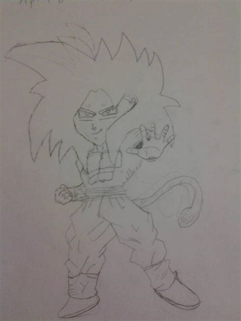 Chibi Ssj4 Goku Dbz By Fraz6783 On Deviantart