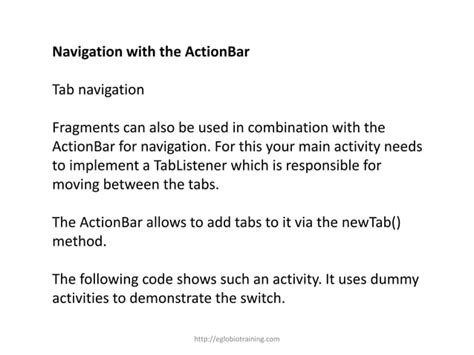 Action Bar In Android Pdf Operating Systems Computer Software And