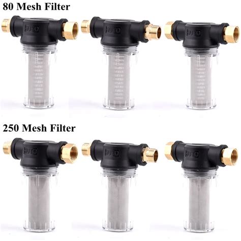 12 34 정원 급수 필터 압력 와셔 펌프 필터 농업 관개 물 파이프 필터 80250 메쉬 스트레이너 네트 Aliexpress