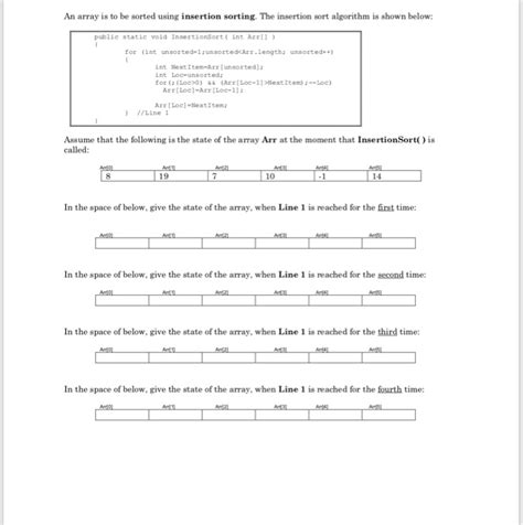 Solved What Is The Main Difference Between Insertion Sorting