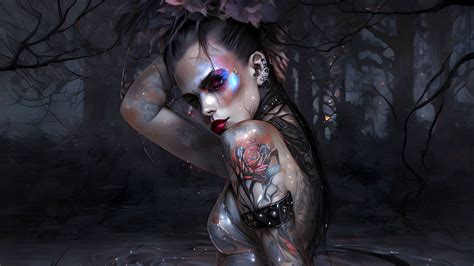 Ai Art Water Dark Tattoo 3840x2160 Wallpaper Wallhaven Cc