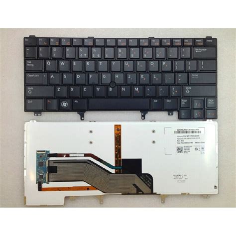 For Dell Latitude E6420 E6430 E6440 Xt3 Keyboard Us Layout Black Color With Backlit Shopee