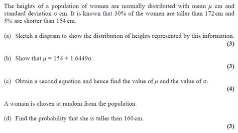 Exam Questions Calculating The Mean And Standard Deviation ExamSolutions