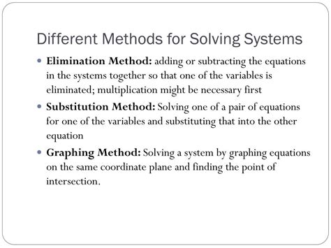PPT Solving Systems Of Equations PowerPoint Presentation Free Download ID