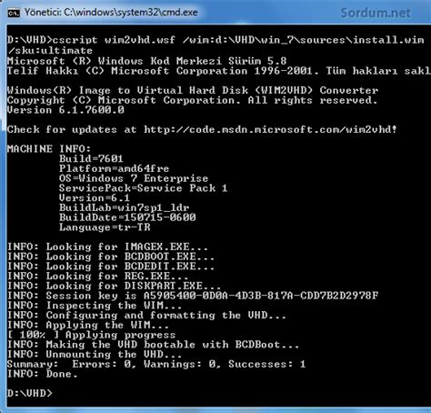 Windows 7 10 Sysprep Vhd Sanal Sabit Disk Hazırlama