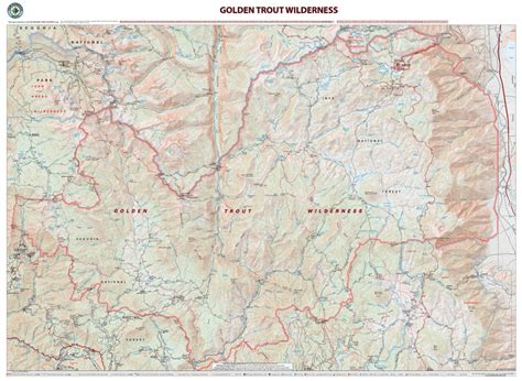 Golden Trout Wilderness Map By Tom Harrison Maps Avenza Maps