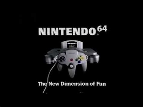 Nintendo N64 Super Mario 64 Werbung Commercial Youtube