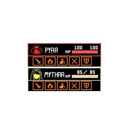 Deltarune Battle Hud Pyra And Mythra Xenoblade Amino