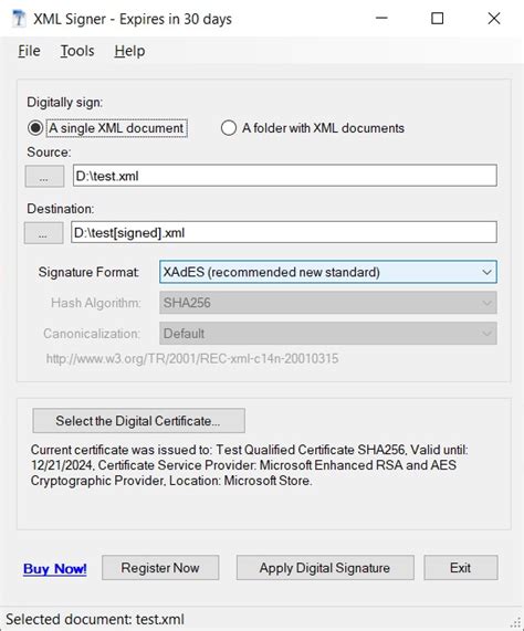 Xml Signer Xades Digital Signature Software