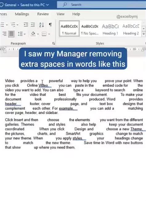 Video Karaneeshwaran K On Linkedin How To Remove Unwanted Spaces In Microsoft Word Like A Pro