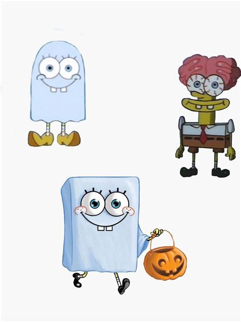 Pegatina Paquete De Pegatinas De Halloween Bob Esponja De Joxie Redbubble