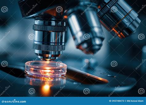 Optical Laboratory Realistic Microscope Isometric Vector Image