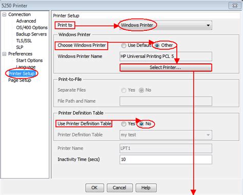 IBM I Access Client Solutions ACS Configuring A Printer Session