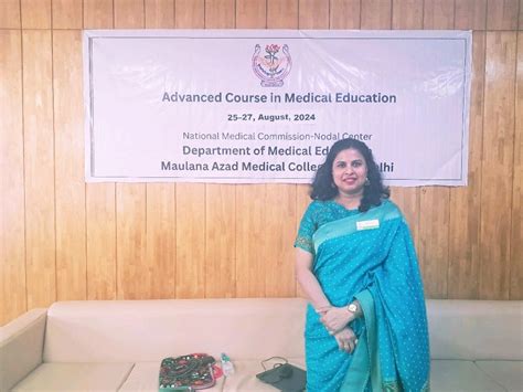 Happy To Share That I Have Completed The Advanced Course In Medical Education Dr Prerna