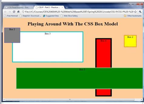 Experiment With The CSS Box Model And The Absolute Chegg