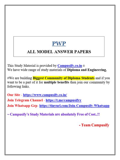 Pwp All Model By Campusify Pdf Class Computer Programming Parameter Computer Programming