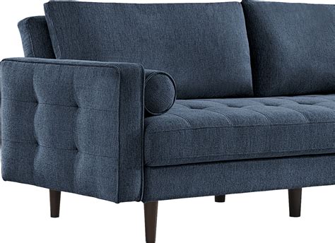 Athens Navy Blue Woven Sofa Rooms To Go