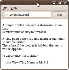 Rowinggolfer Hiding The MenuBar In A PyQt Application