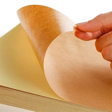 잉크젯 레이저 프린터용 접착식 라벨 스티커 용지 고점착성 브라운 크래프트 종이 스티커 무료 배송 A5 A4 종이