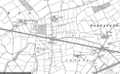 Historic Ordnance Survey Map Of North Howden 1889