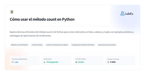 Cómo Usar El Método Count En Python Labex