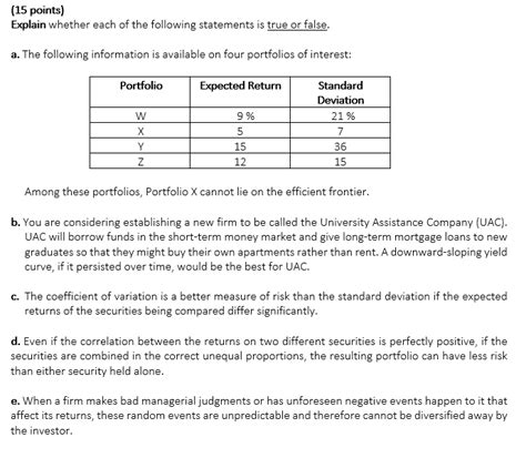 Solved 15 ﻿pointsexplain Whether Each Of The Following