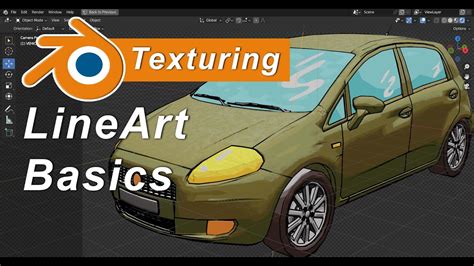Blender Texturing LineArt Basics YouTube