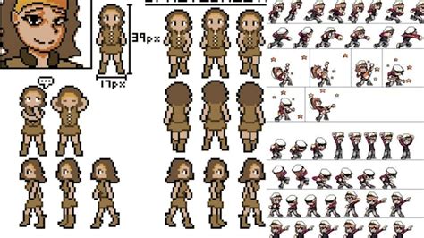 Create Pixel Art Sprite Sheet 2d Game Character Design Rpg Maker Pixel