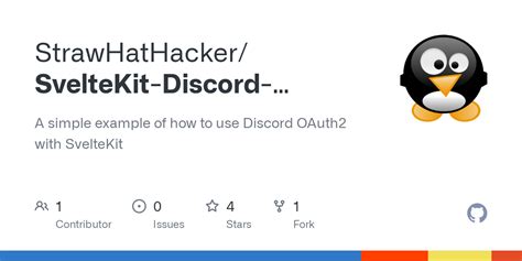 Github Strawhathacker Sveltekit Discord Oauth A Simple Example Of