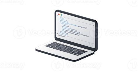 Modern Laptop Displaying Code In A Text Editor Ideal For Programming
