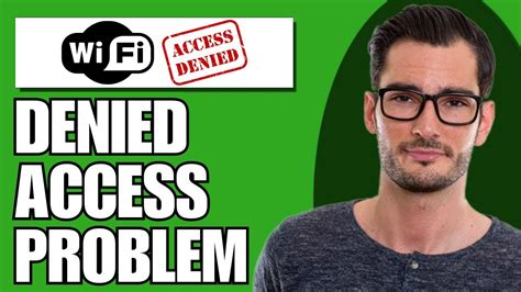 How To WiFi Denied Access Problem Simple YouTube