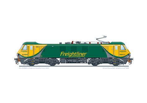 Class 90 90043 In Freightliner Heavyhaul Livery Wwr Gallery