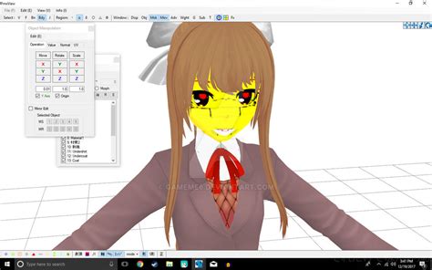 [mmd Ddlc] Just Monika Wip By Gameme6 On Deviantart