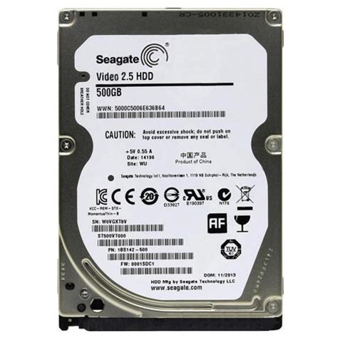Жорсткий диск для ноутбука 2.5" 500GB Seagate (# ST500VT000 #) – фото ...