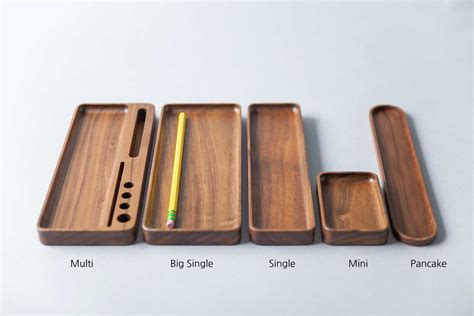 원목 펜 트레이 만년필 트레이 Single 호두나무