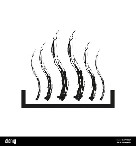Heat Sign Heat Wave Of Steam Superheated Steam Symbol Vector Illustration Stock Image Eps