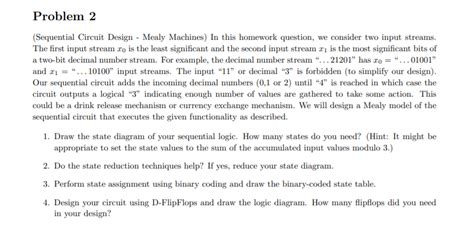 Solved Problem 2 Sequential Circuit Design Mealy