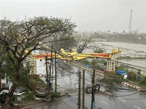 မိုခါမုန်တိုင်း ဆက်လက်ရွေ့လျားနေသော စစ်ကိုင်း၊ မန္တလေး၊ ကချင် နှင့် ရှမ်းတို့ကို အညိုရောင်အဆင့