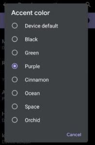 How To Change Accent Color In Android Q 10 Device