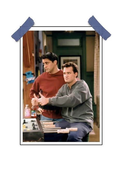 Joey And Chandler Poster Friends TV Show Duo PrintItNice
