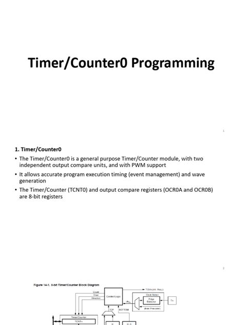 10 Timer0 Programming Pdf Timer Electronic Circuits