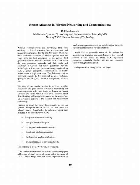 Recent Advances In Wireless Networking And Communications IEEE Conference Publication IEEE